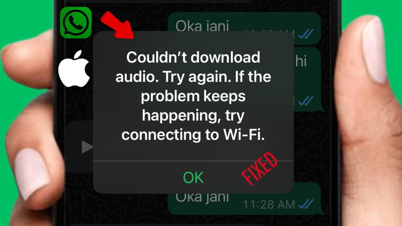 iPhone : couldn't download document try again if the problem keeps happening try connecting to wifi