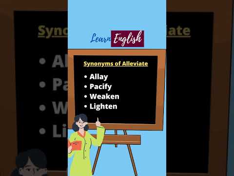 What is the synonyms of alleviate? | Alleviate के synonyms? #shorts #learnenglish #synonyms