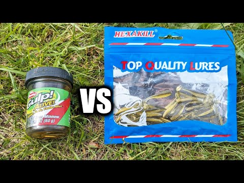 NOT Catching 2 POUND Bluegill All Day! Gulp Minnow vs 1 Inch Swimbait ...