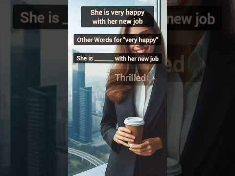 Other words for "very happy".... #vocbulary #englishlearning #englishlanguage #learnenglish
