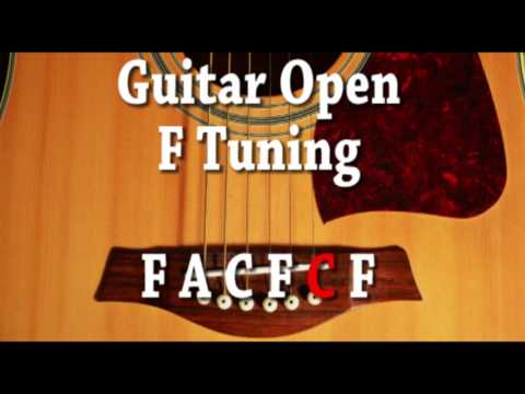 Guitar Open F Tuning F A C F C F