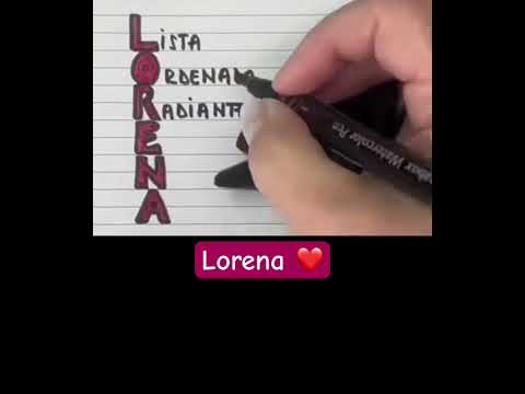 Significado del nombre LORENA #significado #nombre #lorena