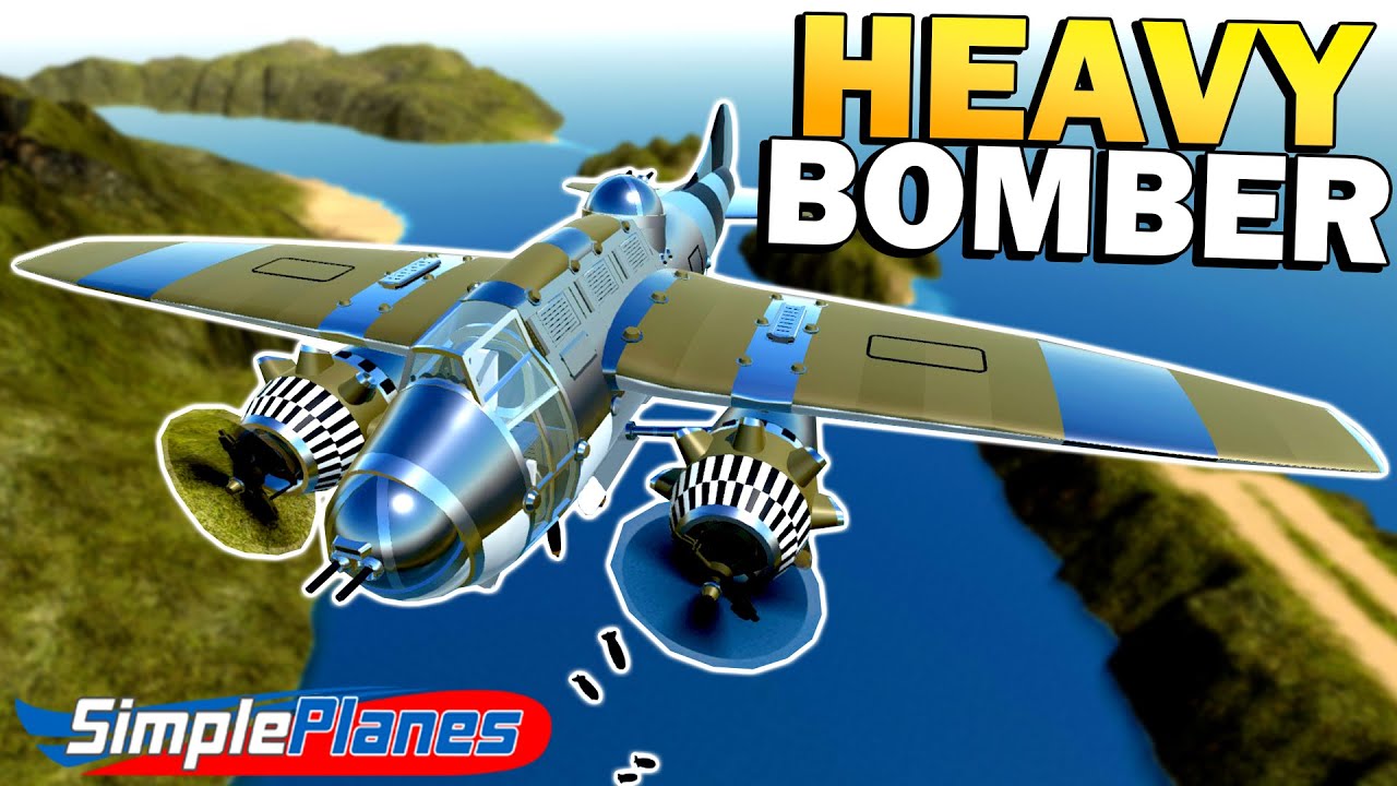 HEAVY BOMBER Takes Out Aircraft Carrier!  -  Simple Planes  -  Showcase