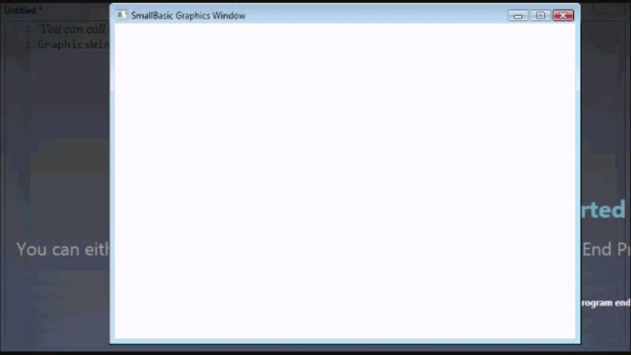 SmallBASIC lesson: Hello World and Turtle
