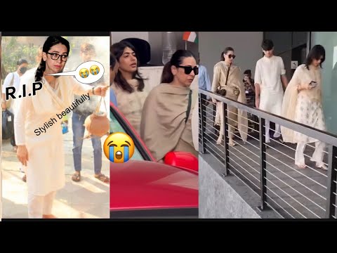 Karisma Kapoor with daughter son back from Delhi from Sanjay Kapur tehrvi in private plane! Last bye