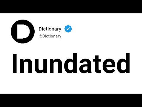 Inundated Meaning In English
