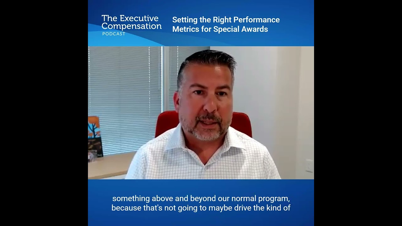 Setting the Right Performance Metrics for Special Awards