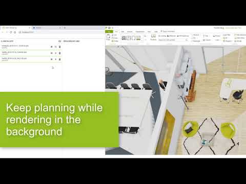 pCon planner 8.0 - New Features:  Batch Rendering