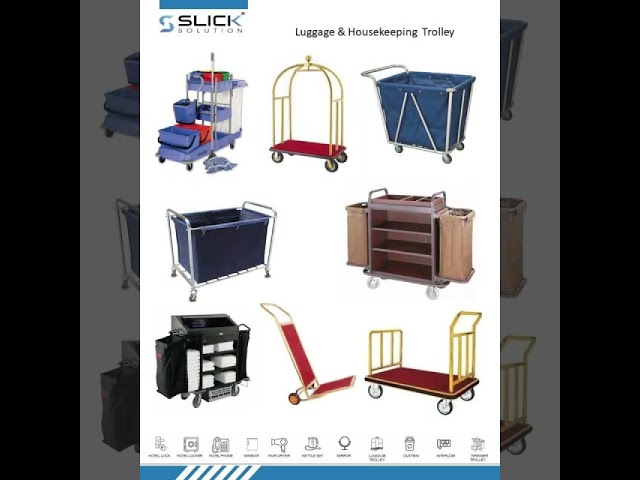 Room Service Trolley - Hotel Corridor Full Of Room Service Trays Or ...