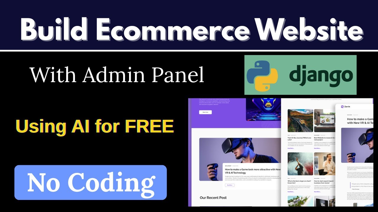 I Built a Complete Django E-Commerce Website Using AI — 100% Free