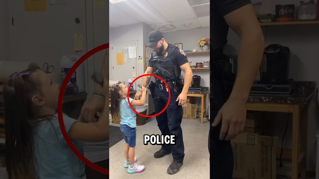 Little Girl Outsmarts Texas Cop — Adorable Handcuff Moment Goes Viral ❤