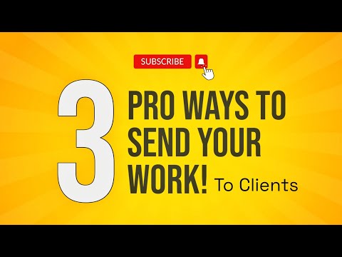 3 PRO WAYS TO SEND DESIGN/PROJECT TO CLIENT | @uniquestudeos