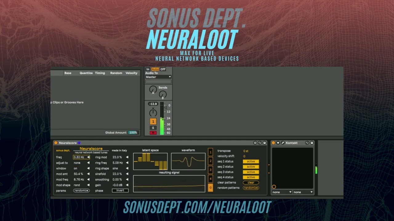 NEURALOOT for Max for Live | A minimal piano piece with Neuralscore