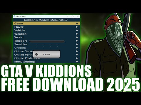 GTA 5 Mod Menu 2025 / Kiddions GTA V Online Cheat / Undetected Mod Menu v2.1 / Download Free