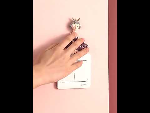 DIY565 : 3D Cartoon Girl Switch Stickers Decorations ( 20 styles )