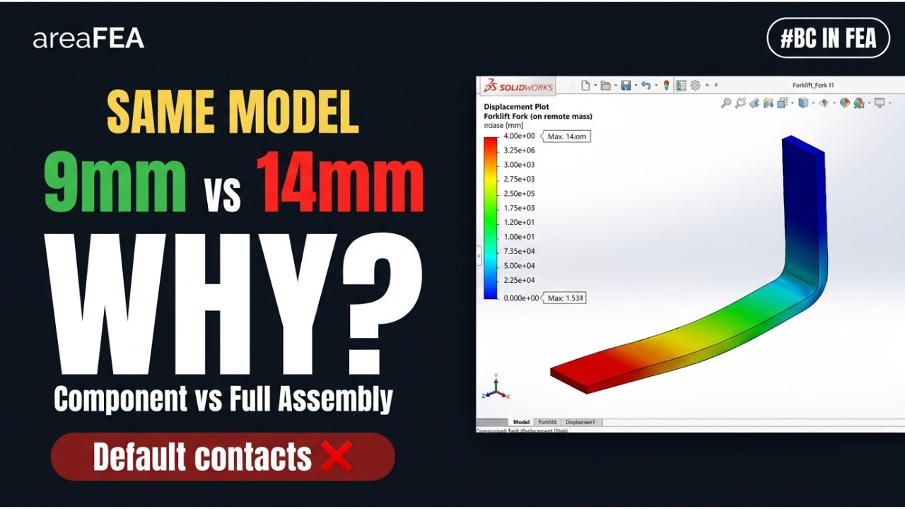 9mm VS 14mm — WHY Your FEA Results DON'T Match the Complete Model