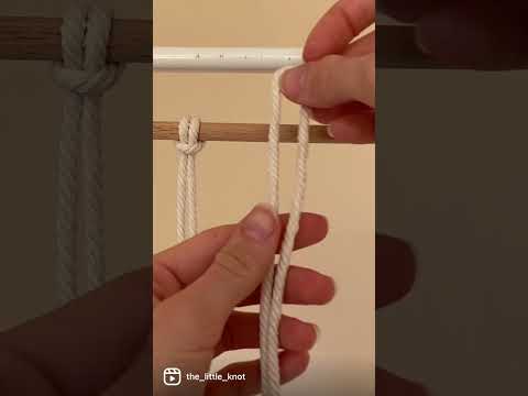 How to do a macrame SQUARE KNOT