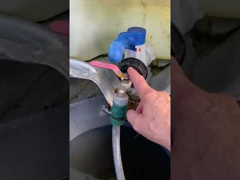Rainwater harvesting in an IBC tank and simple tap (aka faucet)