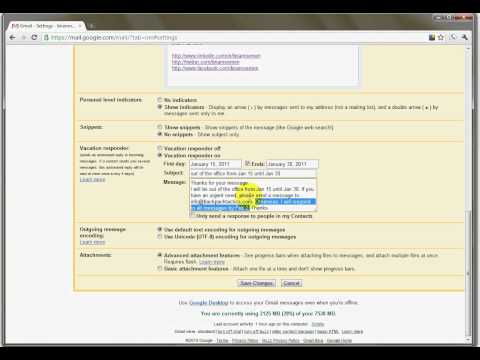 How to set up an automatic vacation/out-of-office email reply