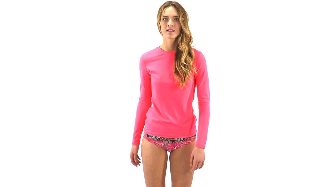 Body Glove Women's Smoothies Fitted L/S Rashguard | SwimOutlet.com