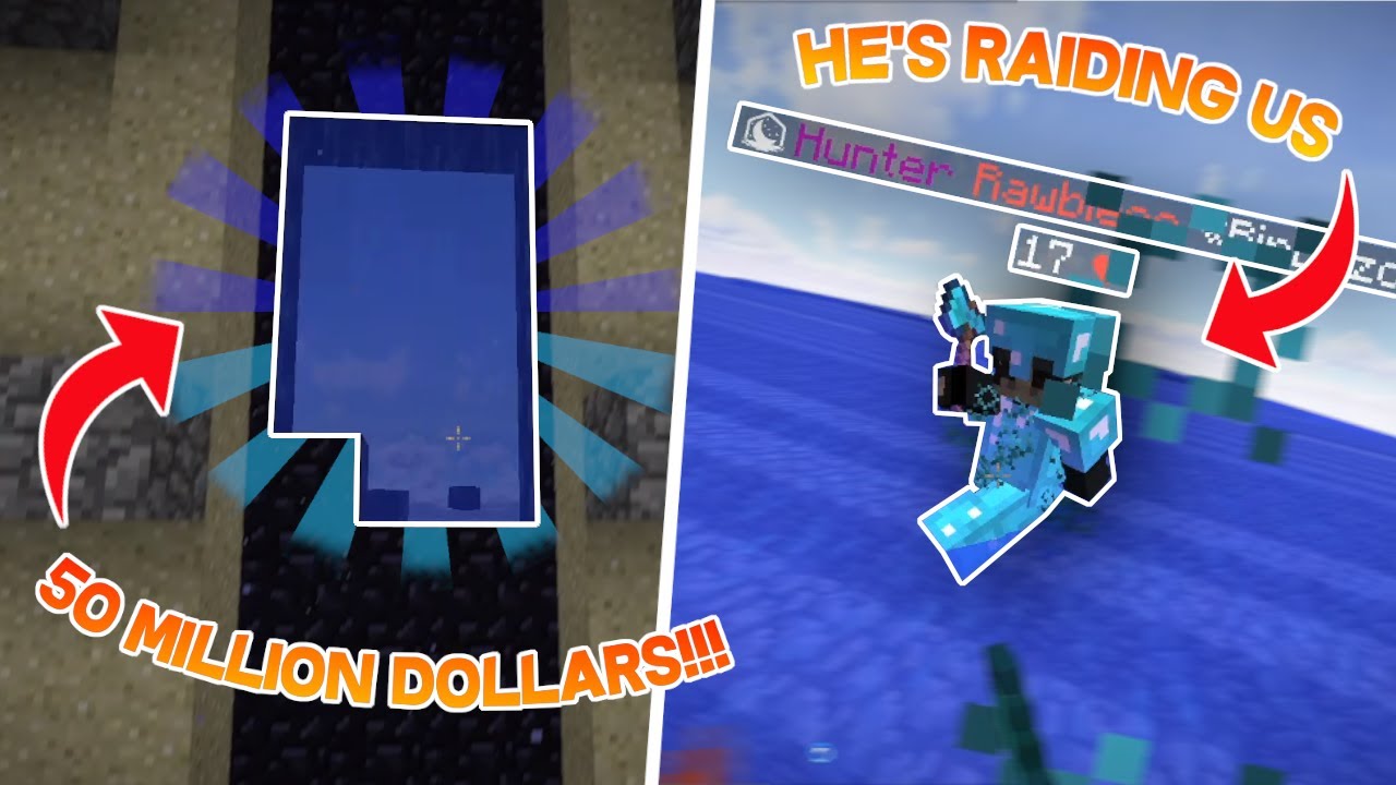 CRAZY 50 MILLION DOLLAR RAID, while being RAIDED!!! | Minecraft Factions | SaicoPvP