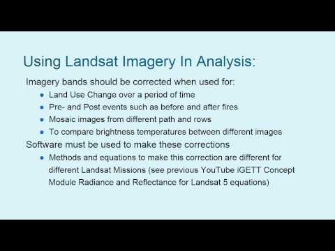 iGETT Concept Module Landsat 8 Intro to ToA Radiance and Reflectance Part 2 of 2