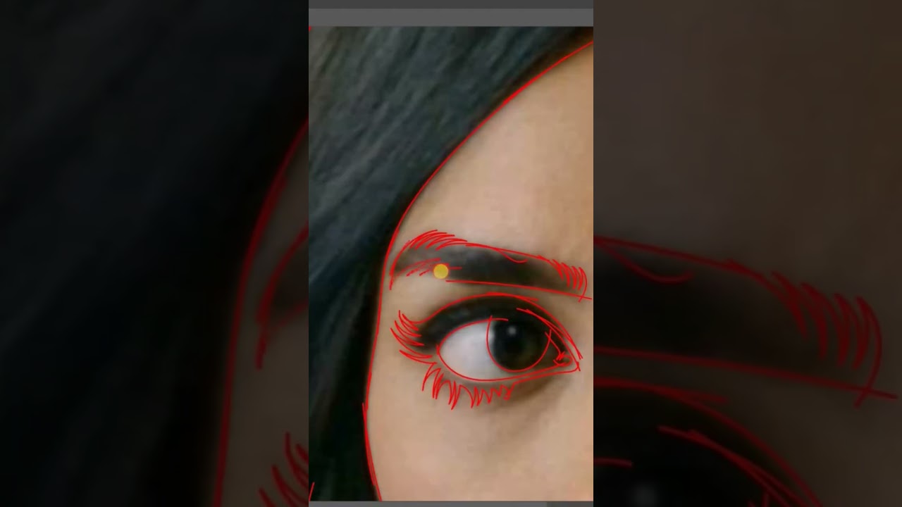 Vector portrait illustration || #vectorart #shorts #tutorial