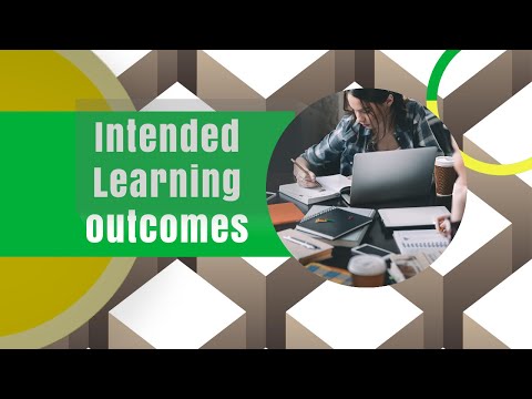 Writing Intended Learning Outcomes
