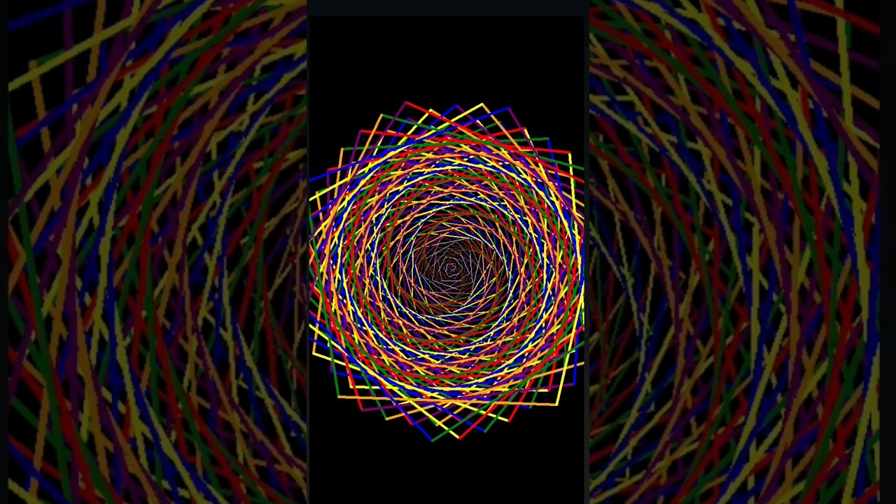 Hypnosis Turtle Using Python Code #shorts #python #pythonturtle #pythonturtlegraphics #pythonproject