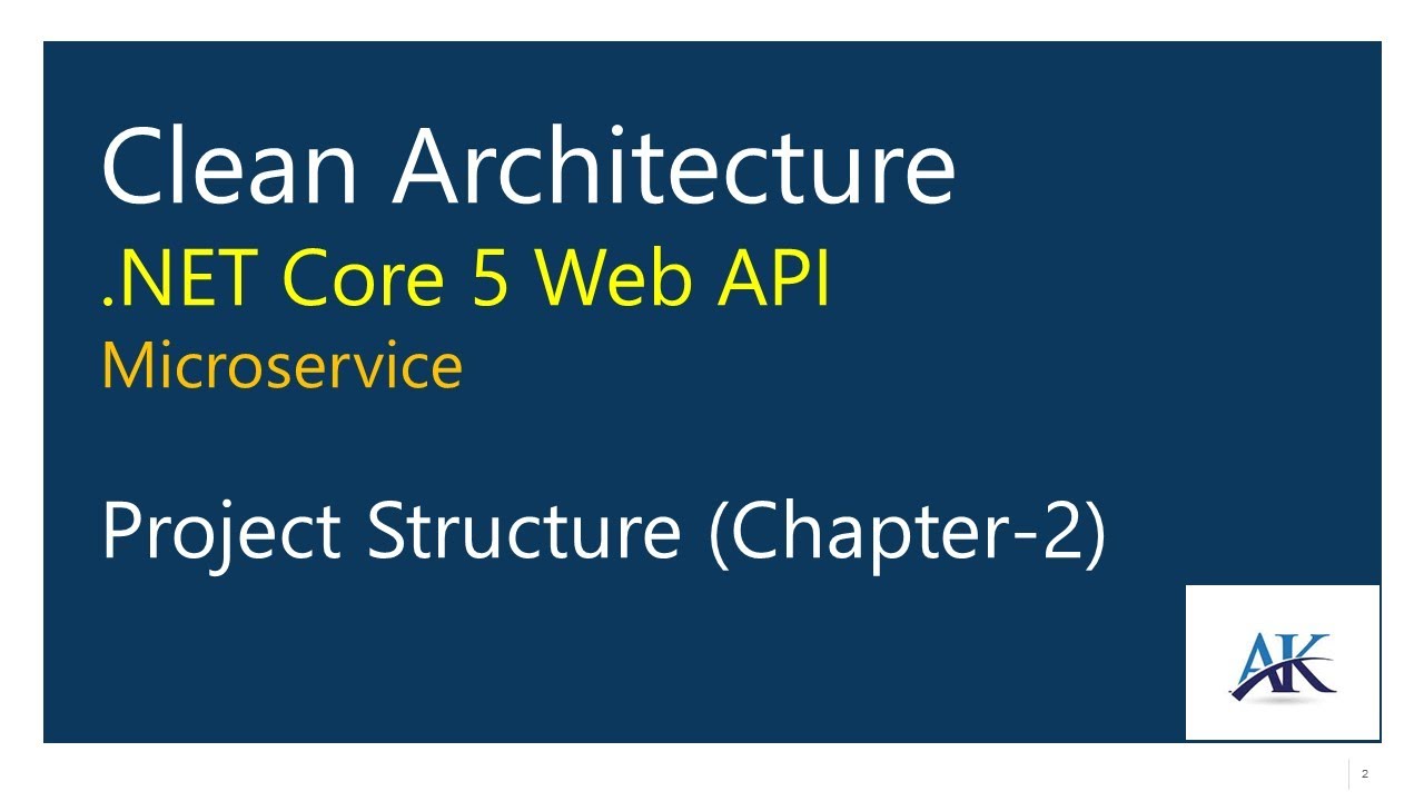 Chapter-2: Clean Architecture Project Structure | .NET Core Web API Microservices Architecture