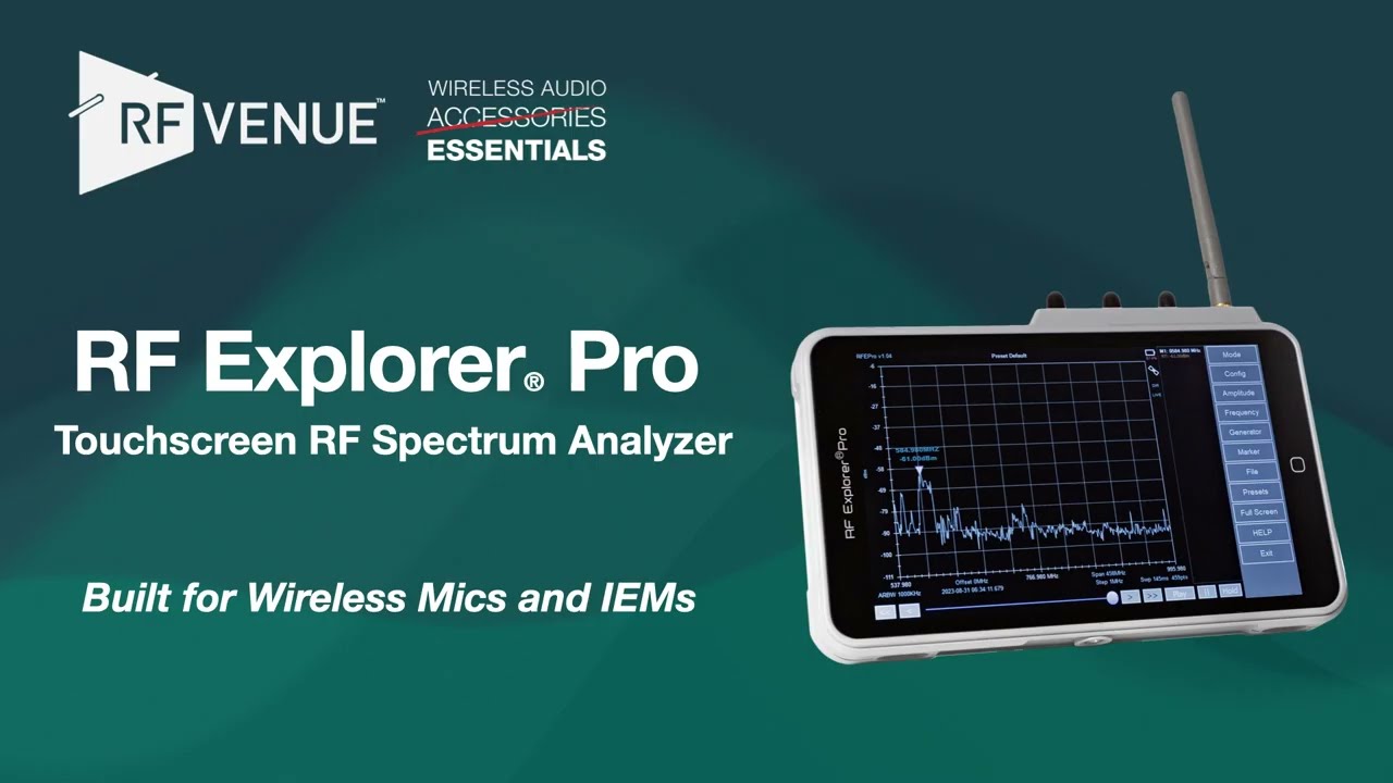 Introducing the RF Explorer Pro Touchscreen Spectrum Analyzer