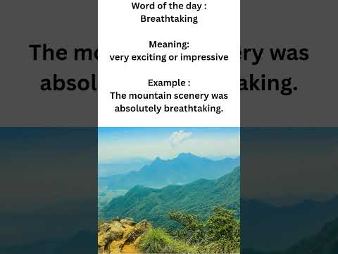 Breathtaking | what does it mean | English idioms #english #idioms #englishconversation