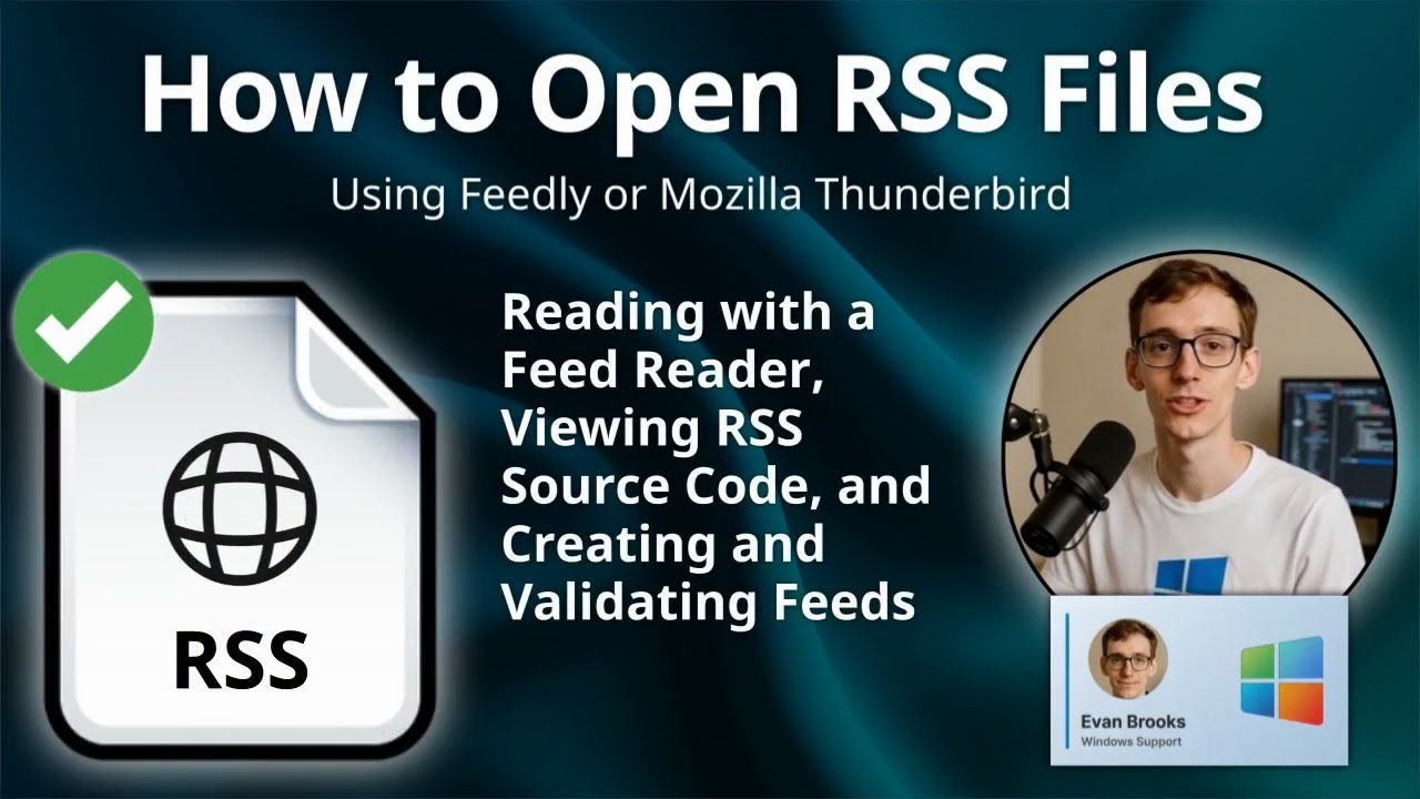 How to Open RSS Files (Feedly or Mozilla Thunderbird)