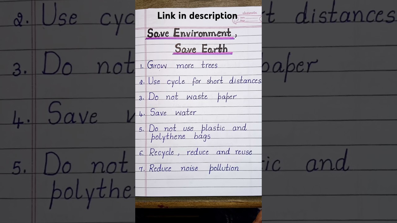 Save Environment, Save Earth