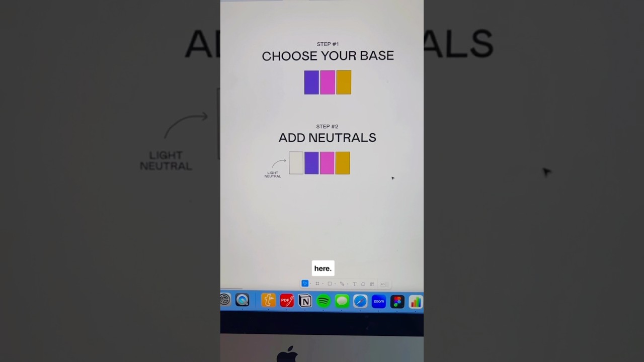 How to make a color palette in 60 seconds 🎨 #graphicdesign #graphicdesigner #colorpalette