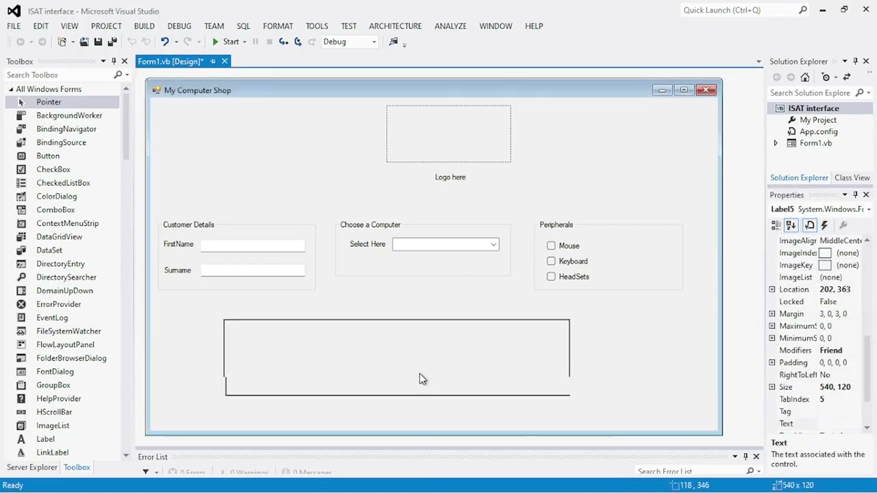 Simple User Interface for ISAT Level 2