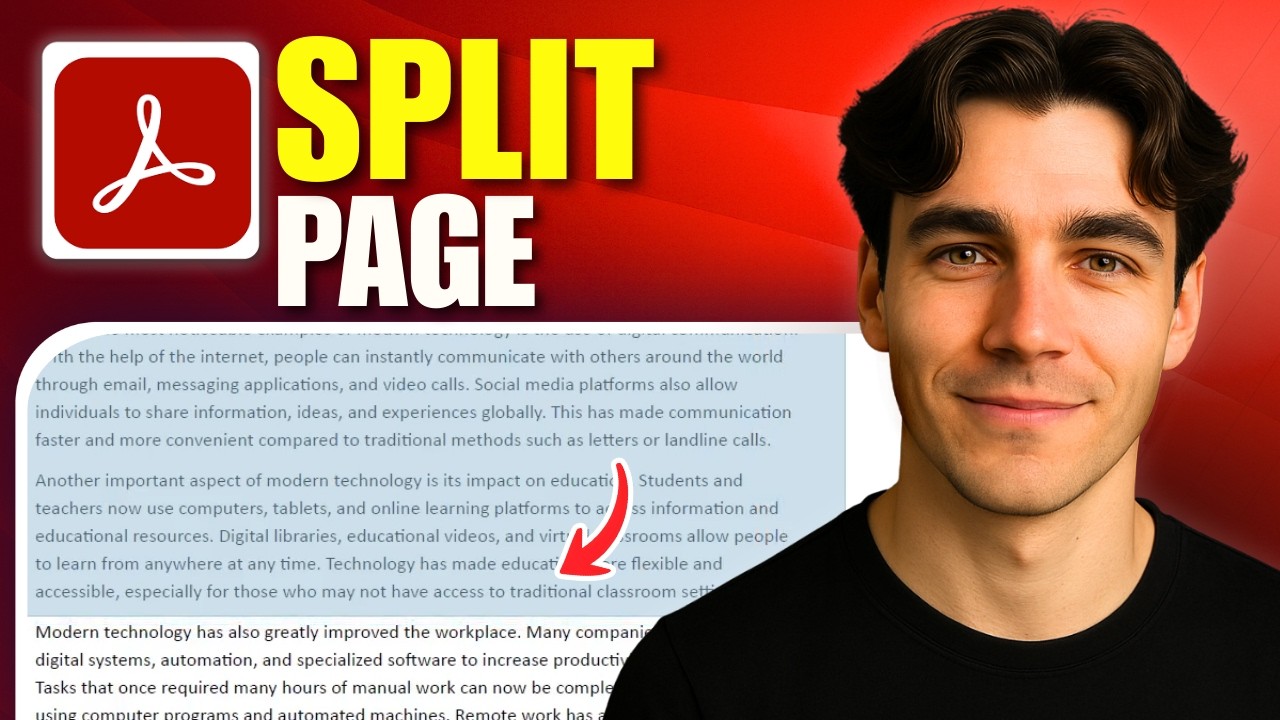 How To Split A PDF Page Into Two Pages Using Adobe Acrobat Pro (Tutorial 2026)