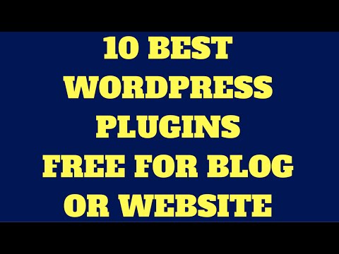 10 Best Wordpress Plugins Free for Blogs or Websites