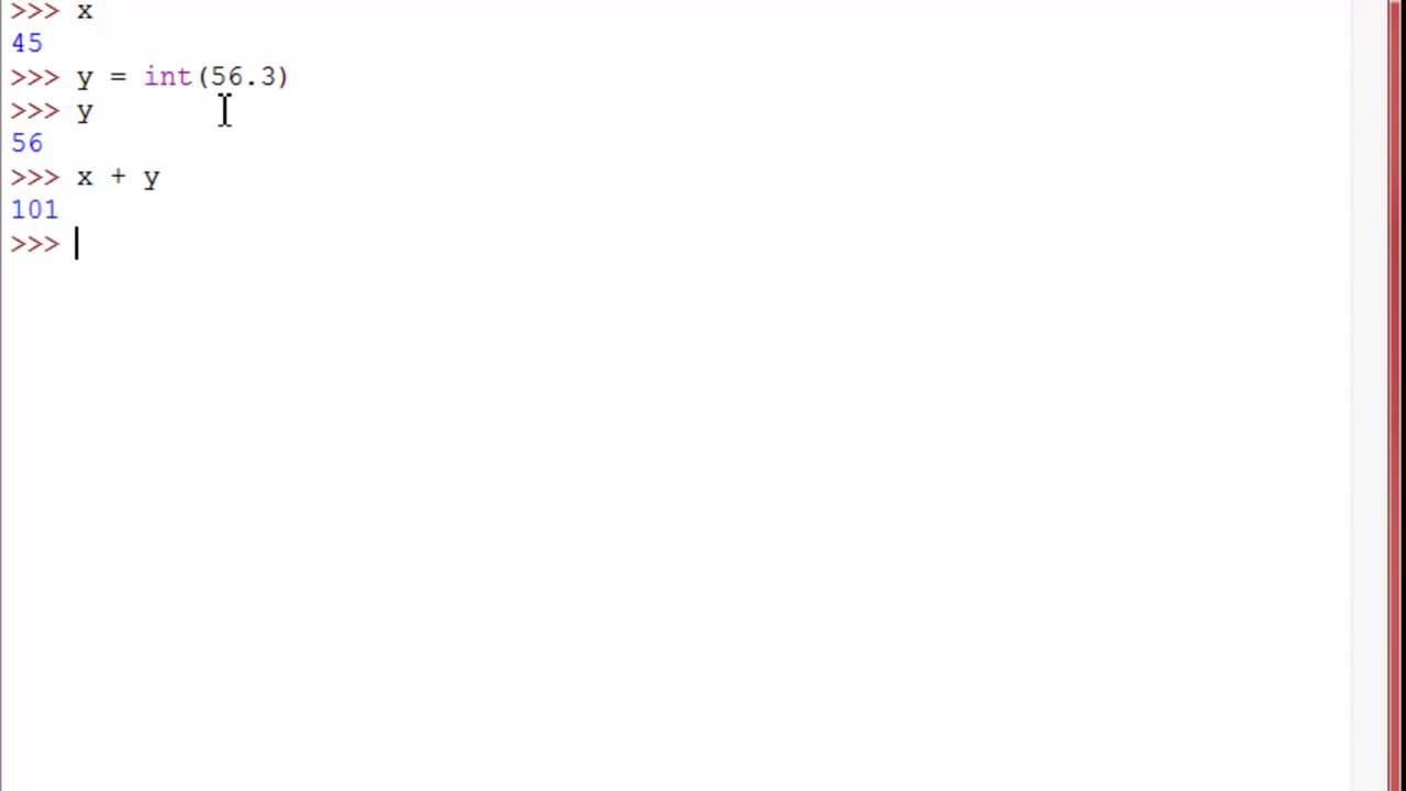 03 Data Types Integers