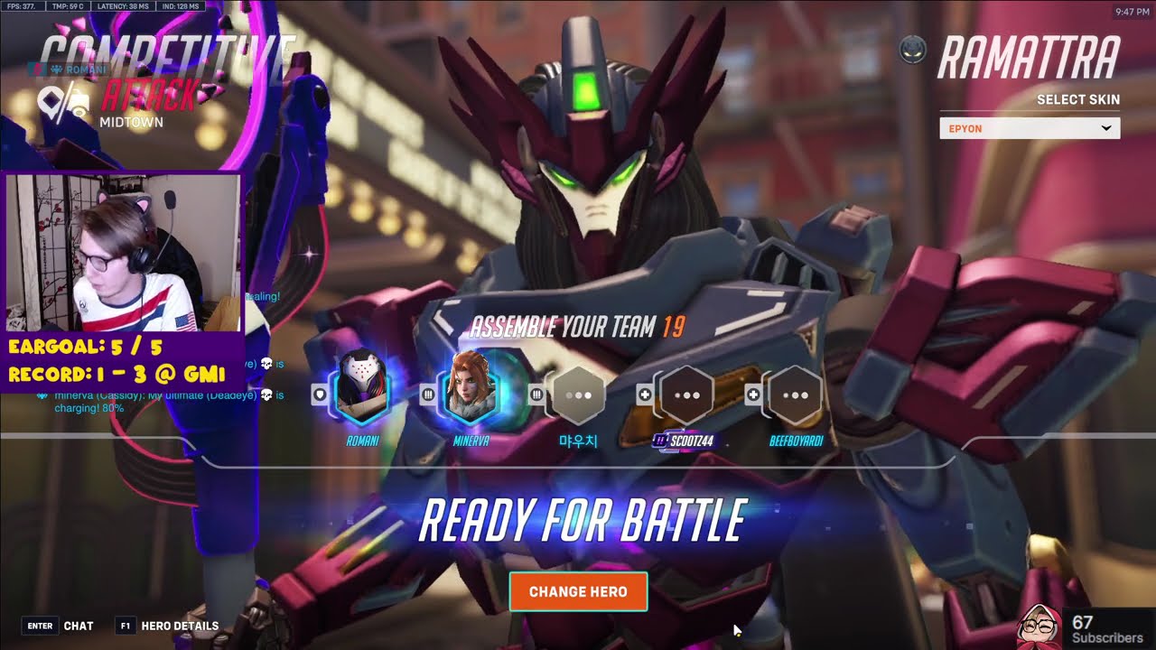 21K DMG! ROMANI RAMATTRA GAMEPLAY OVERWATCH 2 SEASON 16 TOP 500