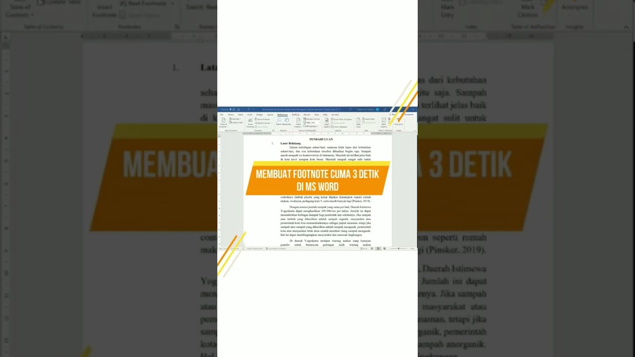 3 DETIK cara membuat footnote di word #tipsword cr: amnotel