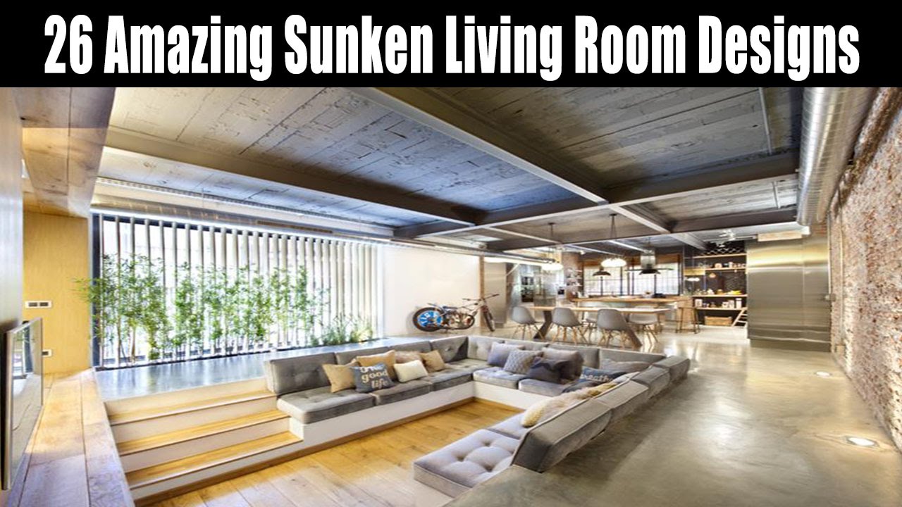 26 Amazing Sunken Living Room Designs