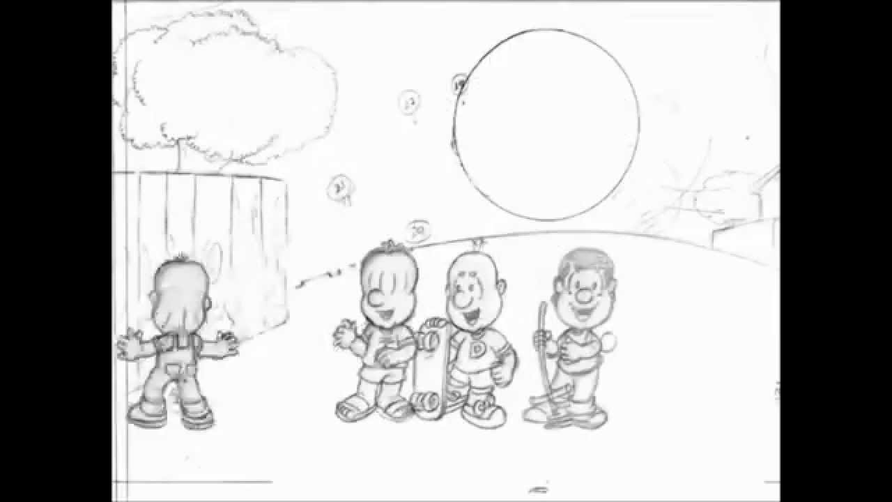 Os Birutinhas pencil test