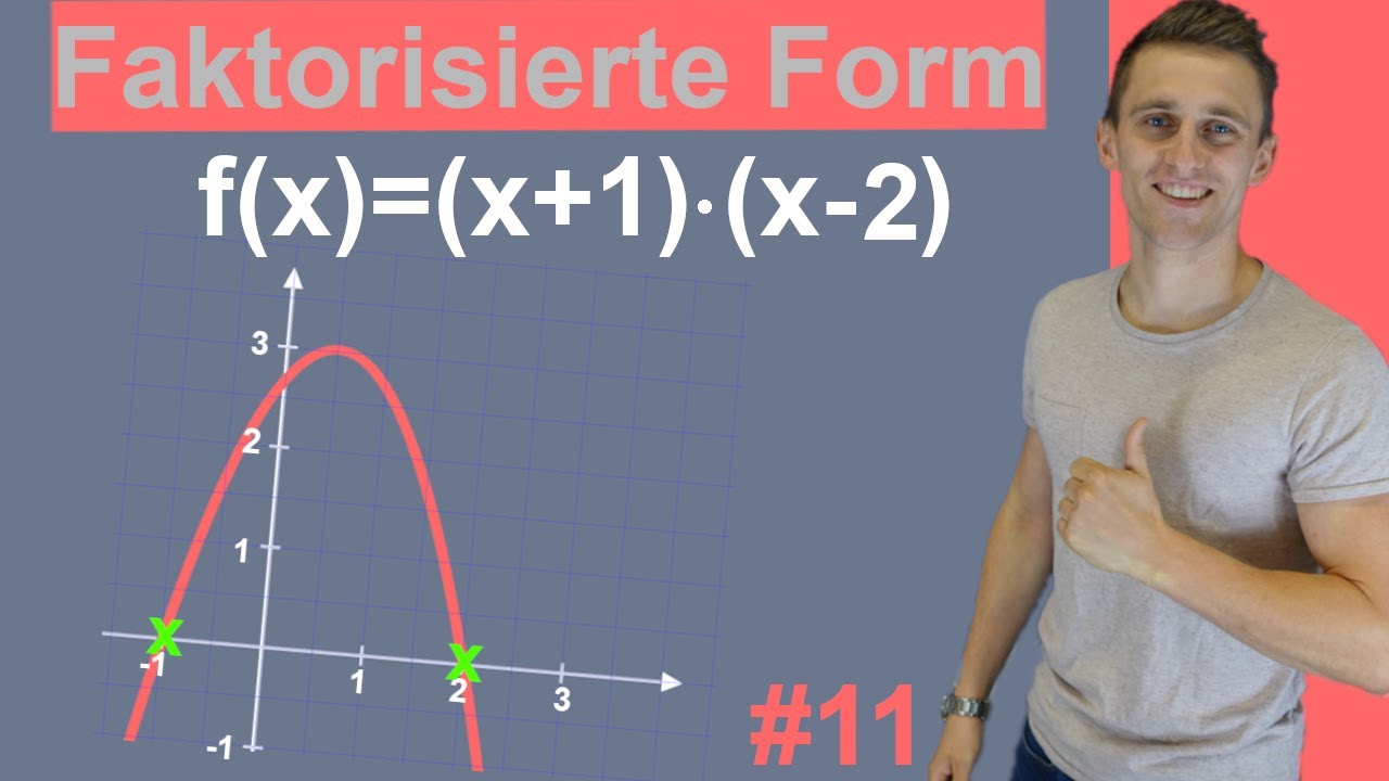 Faktorisierte Form | Quadratische Funktion #11 | Nullstellen ablesen mit Produkt gleich null Regel