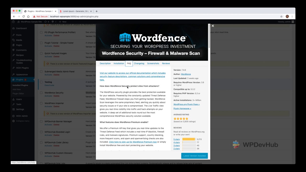 WordPress Plugins.  How to Install, Activate, Update, Deactivate and Delete.