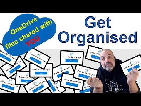 Organize ONEDRIVE Files shared WITH YOU