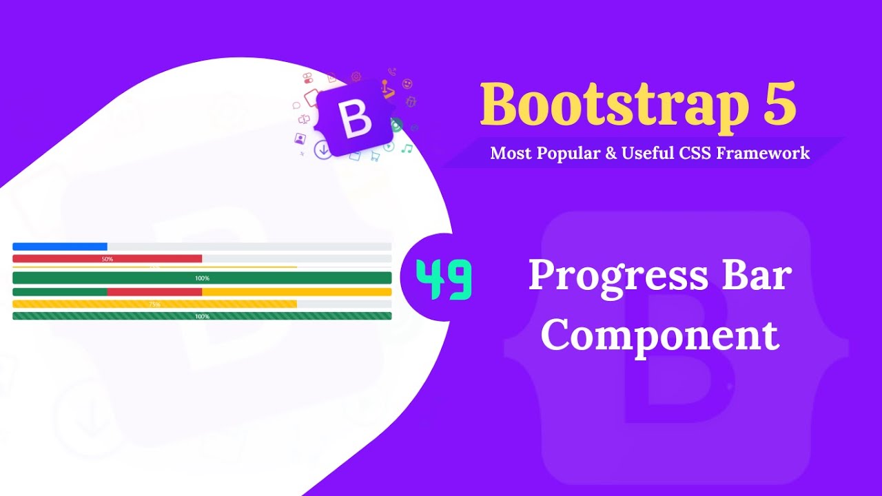 Bootstrap 5 progress bar component.
