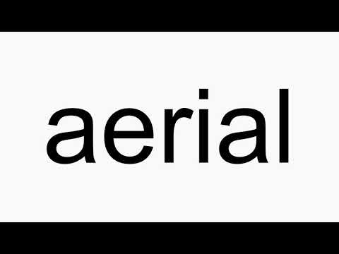 How to pronounce aerial