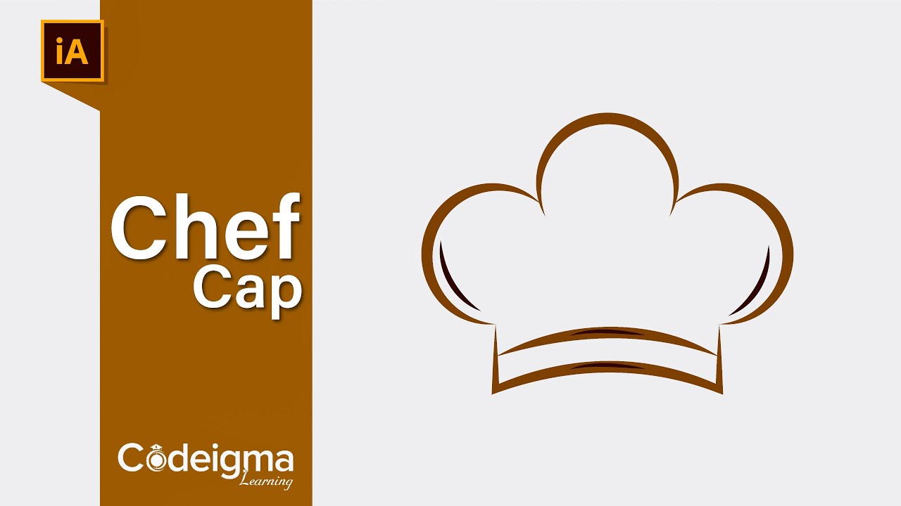 How To Create Modern Vector Icon Design | Chef Cap | Adobe Illustrator CC | Codeigma Learning